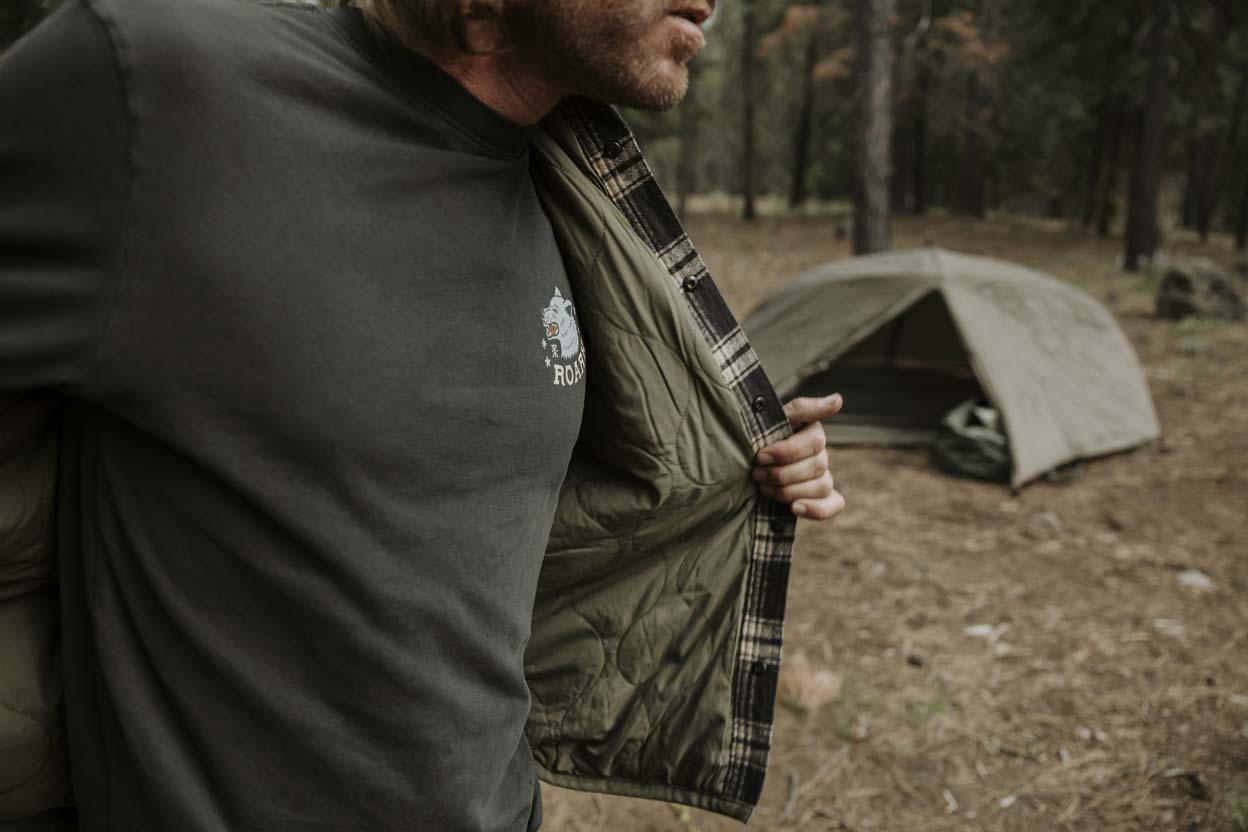 Backwoods Overshirt Jacket in Black – Roark