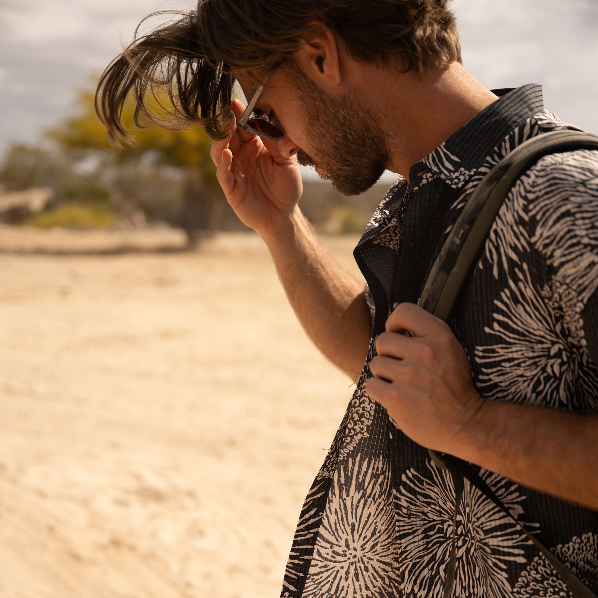 Bless Up Breathable Stretch Shirt in Unbleached – Roark