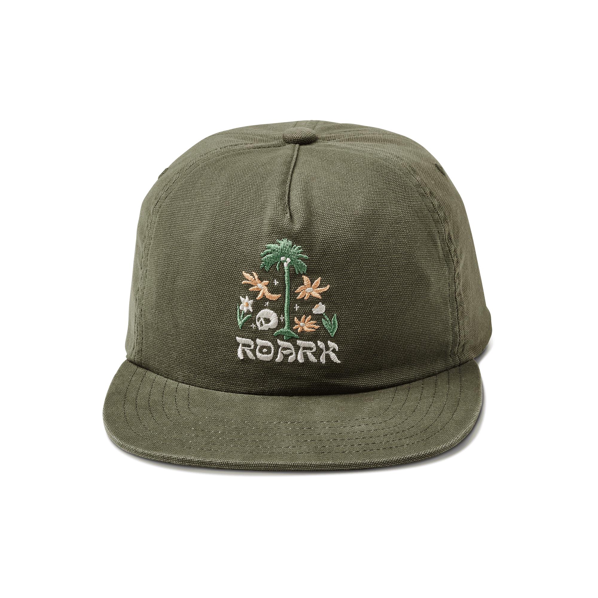 Atoll 5 Panel Snapback Hat - Dark Military – Roark