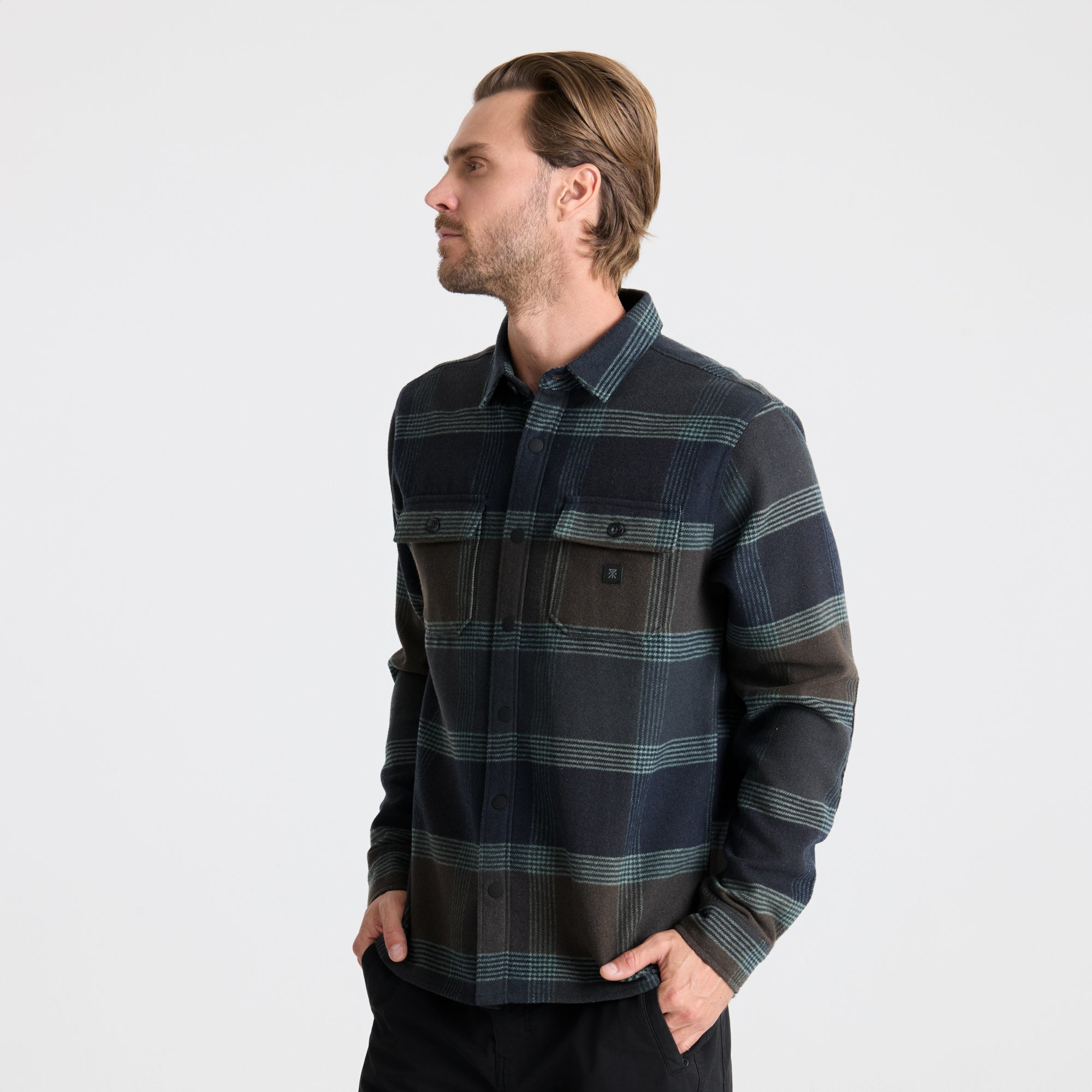 Nordsman Flannel in Deep Navy – Roark